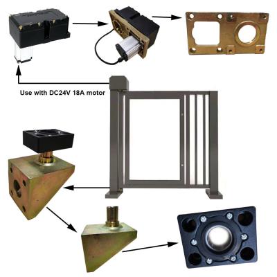 China Easy Installation Automatic Swing Gate Motor DC24V with Insulation Class F for sale