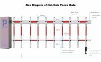 China Car Park Access Control Barrier Gate DC24V For Parking Security System for sale