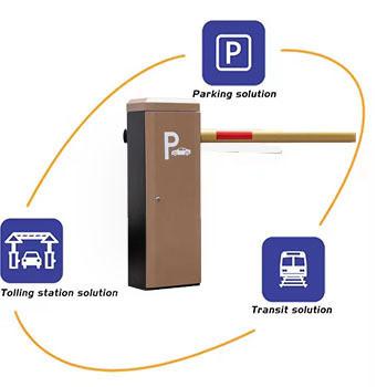 China 1000M or Lower Altitude Parking Barrier Gate Round Arm Boom Barrier Mechanism for sale