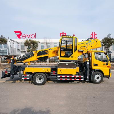 Cina DONGFENG Piattaforma di lavoro aerea montata su camion da 36 m con benna in vendita