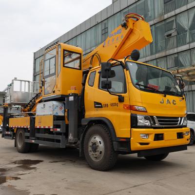 Cina Migliore prezzo 360 piattaforma di lavoro aereo montata camion di rotazione 40m di grado in vendita