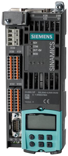 시멘스 6SL3040-0JA00-0AA0 SINAMICS S110 컨트롤 유닛 CU305 DP PROFIBUS 인터페이스와 메모리 카드 없이
