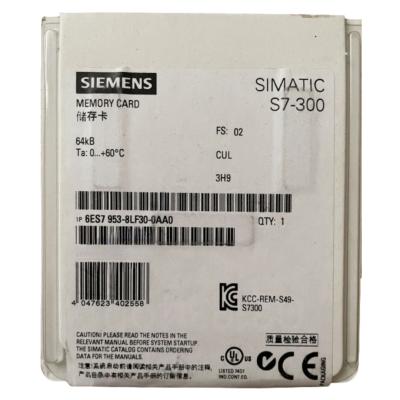 Cina SIEMENS 6ES7953-8LF30-0AA0 S7 CARTA MICRO MEMORY PER S7-300/C7/ET 200, 3, 3V NFLASH, 64 KB in vendita