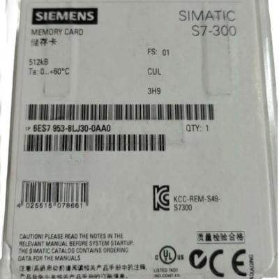 Cina SIEMENS 6ES7953-8LJ30-0AA0 SIMATIC S7-300/C7/ET200MICRO CARTA DI MEMORIA PER S7-300/C7/ET 200, 3, 3V NFLASH, 512 KB in vendita