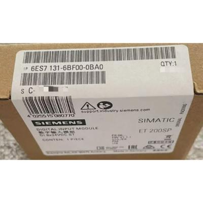 Cina SIEMENS 6ES7131-6BF00-0BA0 SIMATIC ET200SP DIGITAL INPUT MODULE, 8 punti, 24VDC adatto al tipo BU A0 in vendita