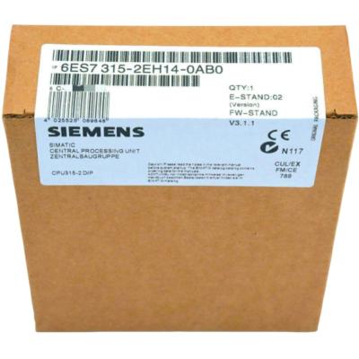 중국 시멘스 6ES7315-2EH14-0AB0 SIMATIC S7-300 CPU315-2 PN/DP, MPI/DP/PROFINET, 384 KB의 중앙 처리 장치 판매용