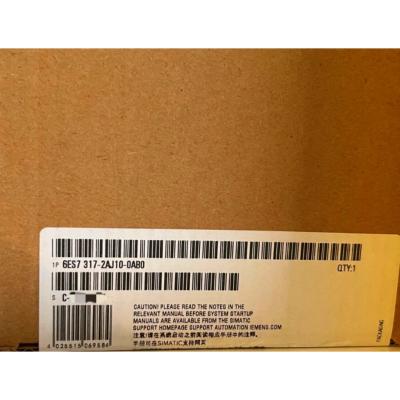 중국 시멘스 6ES7317-2AJ10-0AB0SIMATIC S7-300, CPU 317-2DP, 512 KB의 작업 메모리를 가진 중앙 처리 장치 판매용
