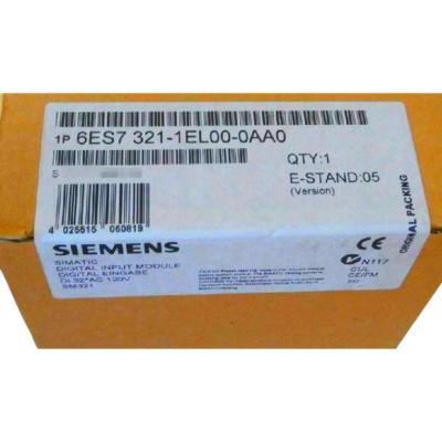중국 SIEMENS 6ES7321-1EL00-0AA0 SIMATIC S7-300, DIGITAL INPUT SM 321, ISOLATED, 32 DI, 120 V AC, 1X 40-POLE 판매용