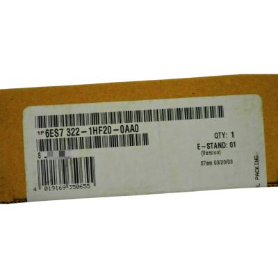 China SIEMENS 6ES7322-1HF20-0AA0 SIMATIC S7-300, DIGITAL OUTPUT SM 322, OPTICALLY ISOLATED, 8 DO (RELAY OUTPUTS), 40 PIN for sale