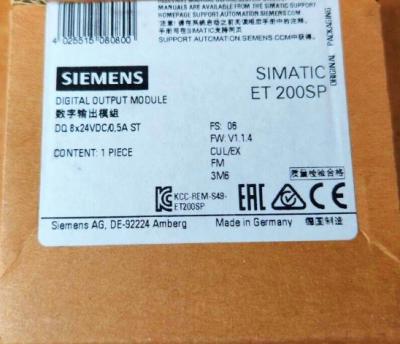 Cina SIEMENS 6ES7132-6BF00-0BA0 SIMATIC ET 200SP, DIGITAL OUTPUT MODULE, DQ 8X 24 V DC/0,5 A STANDARD, adatto al tipo di acquisto in vendita