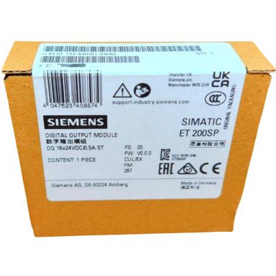 Cina SIEMENS 6ES7132-6BH01-0BA0 SIMATIC ET200SP DIGITAL OUTPUT MODULE, 16-P, 24VDC 5A STANDARD, uscita della sorgente in vendita