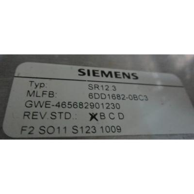 China SIEMENS 6DD1682-0BC3 SIMADYN D SUBRACK SR12.3 115/230V ACINTEGRATED FAN 12 SLOTS , L- AND C-BUS for sale