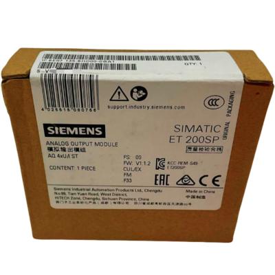 Cina SIEMENS 6ES7135-6HD00-0BA1 SIMATIC ET 200SP, ANALOG OUTPUT MODULE, AQ 4XU/I STANDARD, SUITABLE FOR BU TYPE A0, A1 in vendita