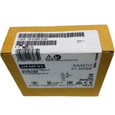 SIEMENS 6ES7136-6DB00-0CA0 SIMATIC DP, ELECTRONICS MODULE FOR ET 200SP, F-DQ 4X24 V DC/2A, 15 MM WIDTH, UP TO PL E