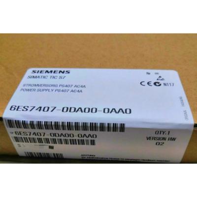 Cina SIEMENS 6ES7407-0DA00-0AA0 SIMATIC S7-400, PS 407 POWER SUPPLY, 4A, 120/230V AC, 5V/4A DC in vendita