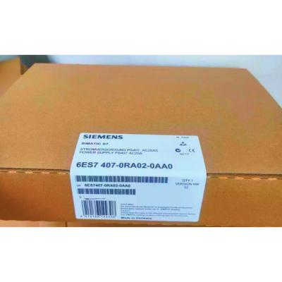 Cina SIEMENS 6ES7407-0RA02-0AA0 SIMATIC S7-400, POWER SUPPLY PS407, 20 A, WIDE RANGE, UC 120/230V, 5 V DC/20 A in vendita