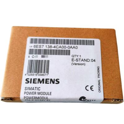 Cina SIEMENS 6ES7138-4CA00-0AA0 SIMATIC DP, POWER MODULE PM-E FOR ET 200S; 24V DC WITH DIAGNOSIS in vendita