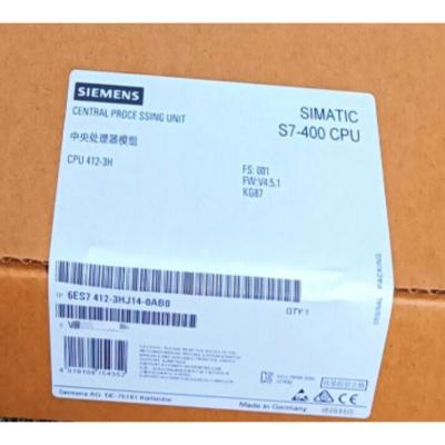 中国 SIEMENS 6ES7412-3HJ14-0AB0 SIMATIC S7-400H, CPU 412-3H CENTRAL PROCESSING UNIT FOR S7-400H AND S7-400F/FH 販売のため