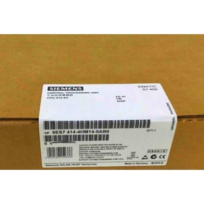 China SIEMENS 6ES7414-4HM14-0AB0 SIMATIC S7-400H CPU414-4H PROCESSOR, MPI/DP/IF, 2.8MB 2.8 MB MEMORY (1.4 MB DATA/1.4 MB PROGR for sale