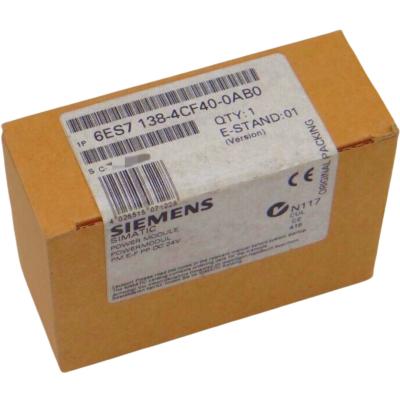 Cina SIEMENS 6ES7138-4CF40-0AB0 SIMATIC DP, POWER MODULE PM-E F PROFISAFE, per ET 200S; 24V DC utilizzabile per installazioni con in vendita