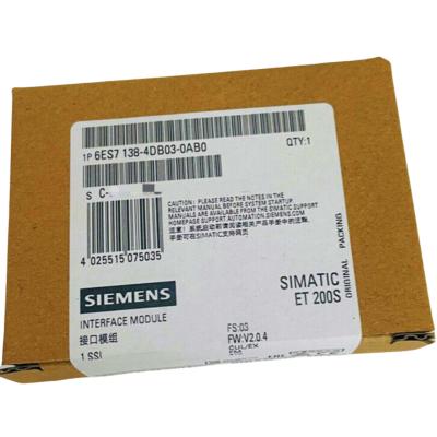 Cina SIEMENS 6ES7138-4DB03-0AB0 SIMATIC ET200S POSIZIONING MODULE, 1-CHANNEL, SSI ELECTRONICS MODULE per ET 200S in vendita