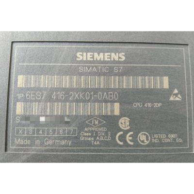 Cina SIEMENS 6ES7416-2XK01-0AB0 SIMATIC S7-400, CPU 416-2 DP CENTRAL PROCESSING UNIT WITH: MULTI-POINT MPI INTERFACE INTEGR. in vendita