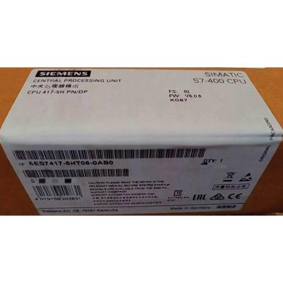 China SIEMENS 6ES7417-5HT06-0AB0 SIMATIC S7-400 CPU417-5H PROCESSOR, MPI/DP/PN/FO 16MB 1X PN EN 2 voor sync-modules Te koop