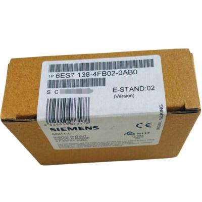 Cina SIEMENS 6ES7138-4FB02-0AB0 SIMATIC DP, ELECTRON. MODULO F. ET200S, 4 F-DO PROFISAFE, DC 24V/2A in vendita