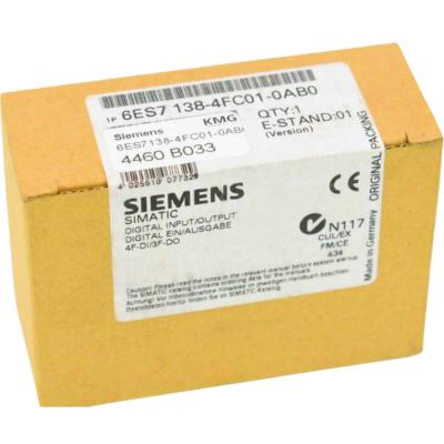 Cina SIEMENS 6ES7138-4FC01-0AB0 SIMATIC DP, ELECTRONICS MODULE F. ET200S, 4 F-DI/3 F-DO 24 V DC/2A PROFISAFE in vendita
