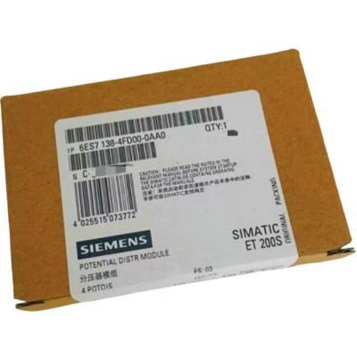 Cina SIEMENS 6ES7138-4FD00-0AA0 SIMATIC DP, 4POTDIS FOR ET 200 POTENTIAL DISTRIBUTOR MODULE, larghezza di 15 mm, in vendita