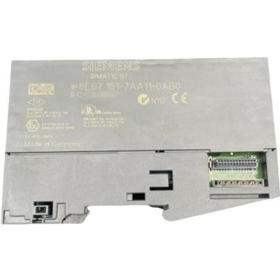 China SIEMENS 6ES7151-7AA11-0AB0 SIMATIC DP, CPU IM151-7 PARA ET200S, 64 KB DE MEMÓRIA DE TRABALHO INTEGRO. PROFIBUS DP INTERFACE (9 PIN SUB-D, FEMMELA) COMO SLAVE DP, bateria sem carga à venda