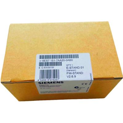 Китай SIEMENS 6ES7151-7AA20-0AB0 SIMATIC DP, IM151-7 CPU для ET200S, 96 KB рабочей памяти с интегрированным интерфейсом DP PROFIBUS (9-полюсный D-SUB Socket) как DP SLAVE, без батареи продается
