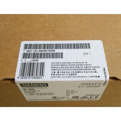 China SIEMENS 6ES7155-6BA00-0CN0 SIMATIC ET 200SP, PROFIBUS IM BUNDLE, IM 155-6DP HF, MAX. 32 MODULOS DE I/O E 16 MODULOS ET 200AL, MULTI HOT SWAP, O BUNDLE é constituído por: módulo de interface (6ES7155-6BU00-0CN0), à venda