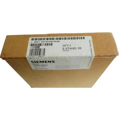China SIEMENS 6ES7193-4CA30-0AA0 SIMATIC DP, 5 MÓDULOS TERMINALES TM-E15C24-A1 PARA ET 200S PARA MÓDULOS ELETRÓNICOS 15 mm de largura, terminais tipo molas 2X4 CONEXÕES TERMINALES COM ACESSOS TERMINALES AO AUX1 à venda
