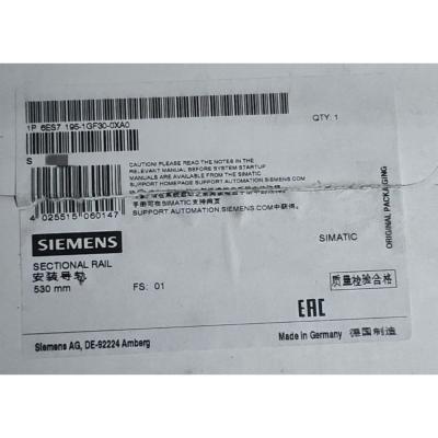 China SIEMENS 6ES7195-1GF30-0XA0 SIMATIC DP, RELÍO de montaje para ET 200M, 530 mm de largo, para sostener módulos de autobús para la función de extracción e inserción en venta