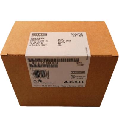 Cina SIEMENS 6ES7215-1HG40-0XB0 SIMATIC S7-1200, CPU 1215C, CPU COMPACT, DC/DC/RELAY, 2 porte PROFINET, I/O ONBOARD: 14 DI 24 V DC; 10 DO RELAY 2 A, 2 AI 0-10 V DC, 2 AO 0-20 MA DC in vendita