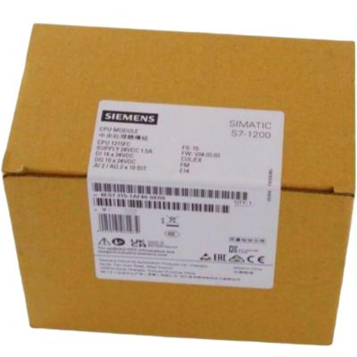 중국 시멘스 6ES7215-1AF40-0XB0 SIMATIC S7-1200F, CPU 1215 FC, COMPACT CPU, DC/DC/DC, 2 PROFINET PORTS, ONBOARD I/O: 14 DI 24 V DC; 10 DO 24 V DC; 0.5 A; 2 AI 0-10 V DC, 2 AO 0-20 MA DC 판매용