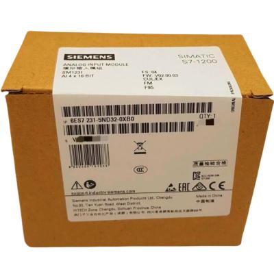 Cina SIEMENS 6ES7231-5ND32-0XB0 SIMATIC S7-1200, ANALOG INPUT, SM 1231, 4 AI, +/-10 V, +/-5 V, +/-2.5 V, +/-1.25 O 0-20 MA/4-20 MA, 15 BIT+SIGN BIT in vendita