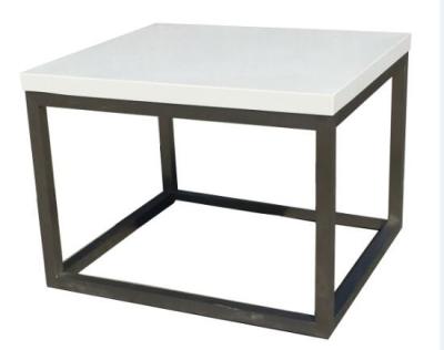 China Elegante Geborstelde Moderne Duurzame Vierkante het Glas Hoogste Lijst van de Meubilairkoffietafel Te koop