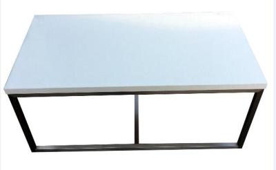 China Elegante Geborstelde Moderne Duurzame Vierkante het Glas Hoogste Lijst van de Meubilairkoffietafel Te koop