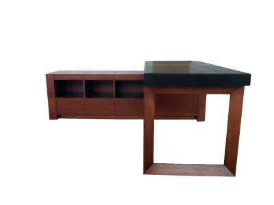Cina Scrivania a forma di L con i cassetti dello scorrevole/Cherry Wood Desk montato in vendita