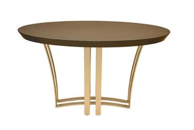 Cina Tabelle di legno d'ottone scure della sala da pranzo, mobilia di qualità superiore del ristorante in vendita