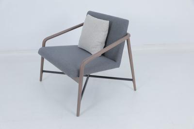 China Vintage Hospitality Eetstoelen Houten bekleding Grijze armstoel Te koop