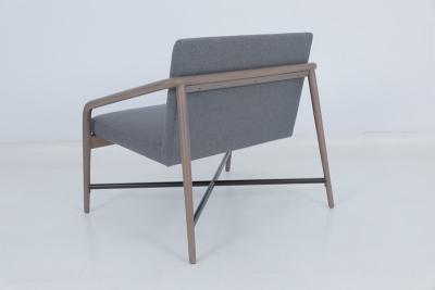 China Vintage Hospitality Eetstoelen Houten bekleding Grijze armstoel Te koop
