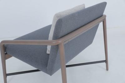 China Vintage Hospitality Eetstoelen Houten bekleding Grijze armstoel Te koop