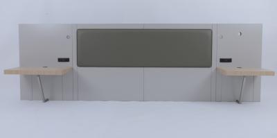 Cina Luxury Hilton Gaeden Inn Hotel Arredamento per camera da letto Modern King Testa con comodini in vendita