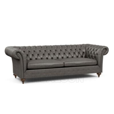 China Woonkamer Sofa Chesterfield Chaise Lounge Sofa van het stofferings de Uitstekende Leer Te koop