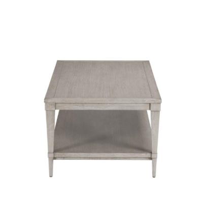 Cina Tavolino da salotto rettangolare di legno solido di modo con il cappotto resistente e Nailhead dell'acqua in vendita