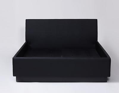 Cina Il vinile nero completamente ha ricoperto re Size Hotel Bedroom per inserire con la base laminata nera in vendita
