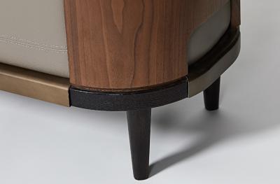 Cina Rivestimento del legno della noce del banco della camera da letto ricoperto hotel di Ritz Carlton in vendita